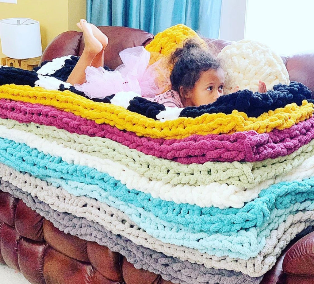 Big Chunky Knit Blanket 60x72 – Tabu Knits Boutique